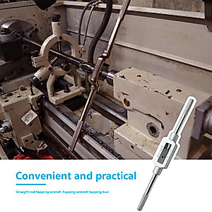 Piutouyar M3-M12 Adjustable Tap Wrench Handle 1/16"-1/2" Tap Handle Reamer Wrench Profesional Tapping Wrench Tool