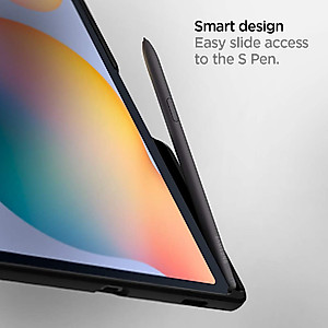 Spigen Rugged Armor Designed for Galaxy Tab S6 Lite Case with S Pen Holder (2022/2020) - Matte Black