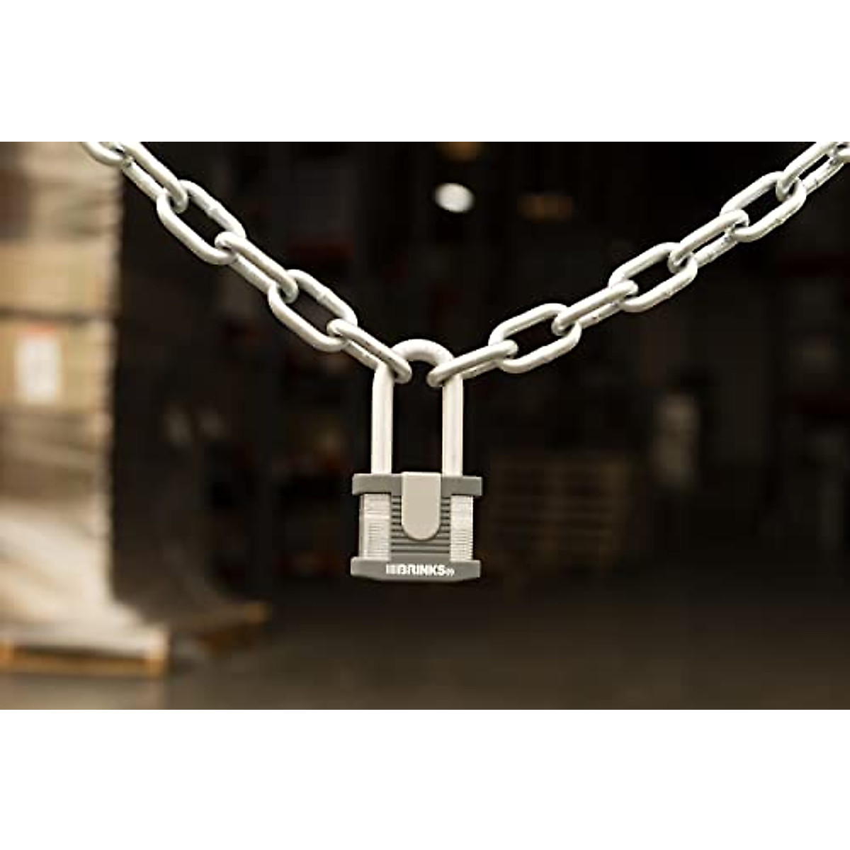 BRINKS - 50mm Commercial Laminated Steel Keyed Padlock with 2” Shackle, 4-Pack - Solid Steel Body with Boron Steel Shackle