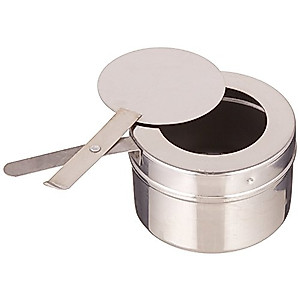 Winco Fuel Holder with Cover, Stainless Steel, 1 Count (Pack of 1)