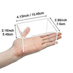 2 Sets Acrylic Display Risers(3",4",5") Clear Product Stand,Cupcakes Holder Dessert Display Transparent Showcase Stands, Candy Bar Risers, Acrylic Lifts Display for Figures