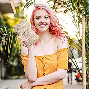 UBORSE Elegant Pleated Glitter Clutch Evening Bags for Women Formal Bridal Wedding Clutch Purse Prom Cocktail Party Handbags Champagne