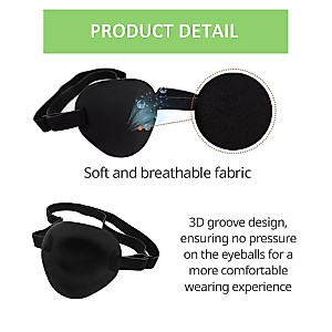 Dog Eye Patch - Single Eyepatch Protective Eye Cover for Small Medium Large Dogs Cats with Canine Eye Injuries After Surgery Wounds Doggie Missing Eye (Small)