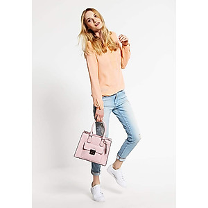 MICHAEL Michael Kors Women's Bridgette Medium Ballet Tote Leather Handbag (Ballet)