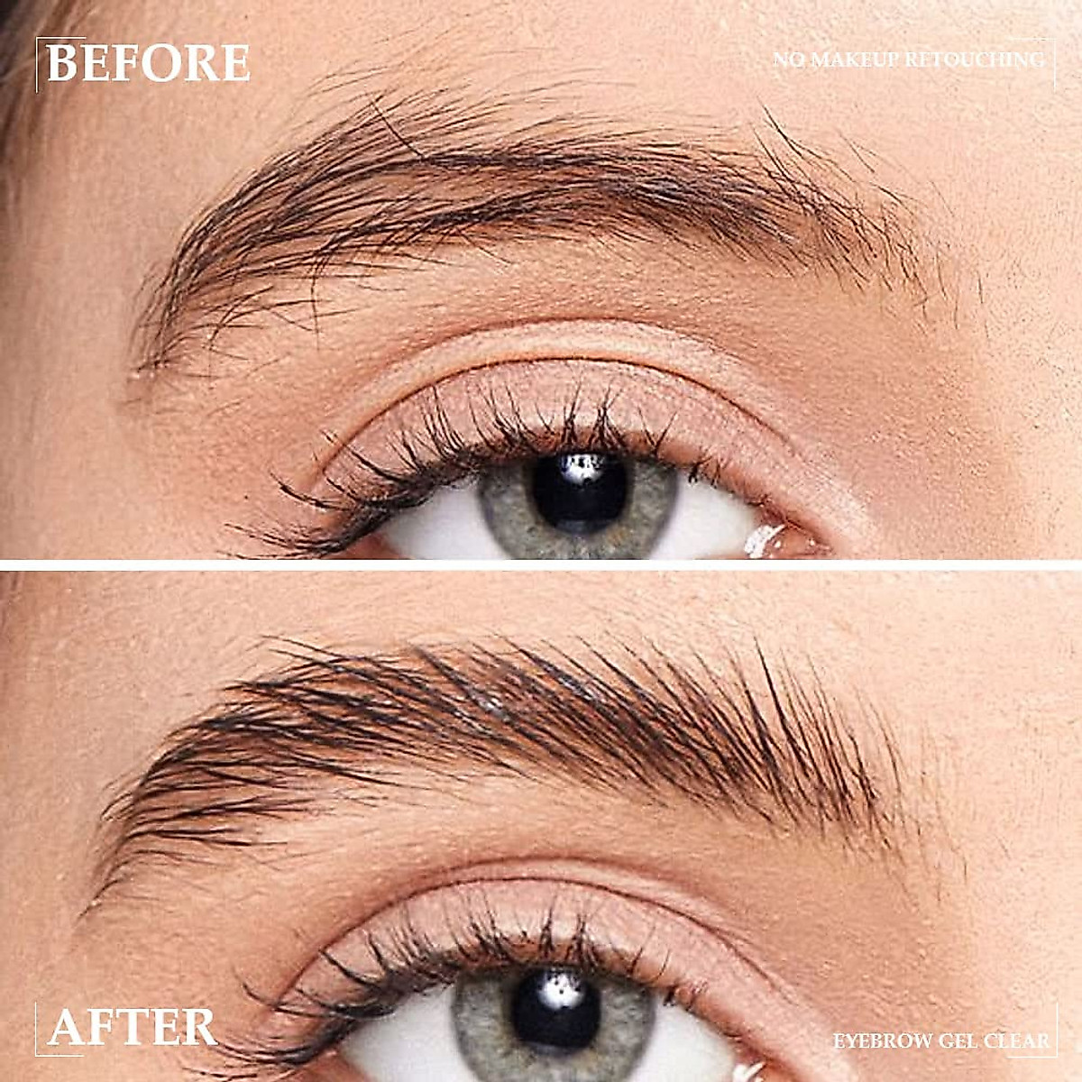Tinted Thickening Brow Mascara,Brow Fast Sculpt,Waterproof, Transfer-proof, Brush to Fill in Eyebrows and Cover Gray Hairs - Cruelty Free - Light Medium Brown (2pcs 09 transparent brow glue)
