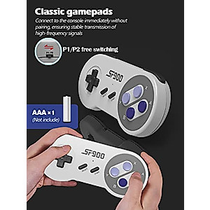 Fadist Retro Game Console, Built in 1700+ Classic Games, 4K HD Output,with 2 Ergonomics Controllers, Plug and Play Game Console, Ideal Gift for Kids, Adult, Friend, Lover