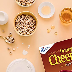 Cheerios Honey Nut Cheerios Heart Healthy Breakfast Cereal, Gluten Free Cereal With Whole Grain Oats, Large Size, 15.4 oz
