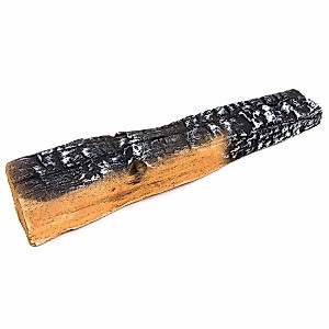 Barton 10PCS Ceramic Fireplace Logs Fake Logs Stackable Wood Logs for Firebowl, Firetable, Fire Pits, Propane, Gas Inserts, Ethanol (10-Pieces)
