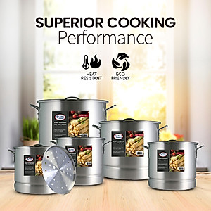 Stock Pot 15 Piece Set Mexican Style ollas Tamalera De Sopa Caldo Aluminum W/Lid/Steamer