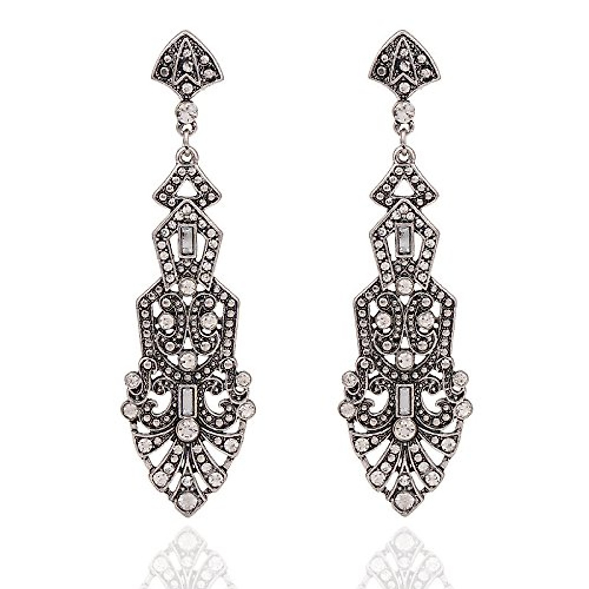 DRESHOW 1920s Great Gatsby Accessories for Women Flapper Headpiece Headband Gloves Costume Harlem Nights Accessories Set