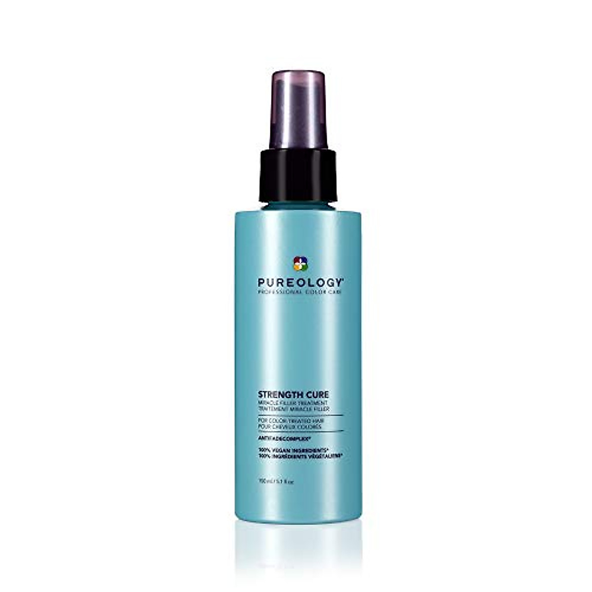 Pureology Strength Cure Miracle Filler | For Damaged, Color-Treated Hair | Repairing Heat Protectant Spray | Sulfate-Free | Vegan | Updated Packaging | 5.1 Fl. Oz. |