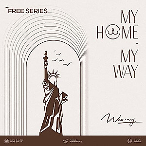 WEEWAY Full Size Bed Frame Platform Bed with Linen Fabric Upholstered Headboard and Wooden Slats Support, Heavy Duty Mattress Foundation, No Box Spring Needed, Easy Assembly, Dark Grey