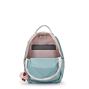 Kipling Seoul Small Metallic Tablet Backpack Fairy Green Met