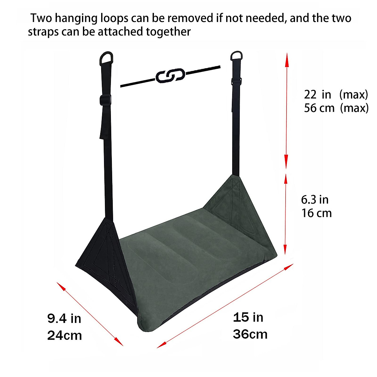 Foot Rest Under Desk Foot Rest for Under Desk at Work Inflatable, Adjustable and Portable,Suitable for Office and Travel, Gray (348q543553)
