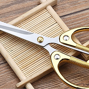 6.3" Stainless Steel Office Scissors,Ultra Sharp Blade Shears,Sturdy Sharp Scissors for Office Home School Sewing Fabric Craft Multipurpose Scissors