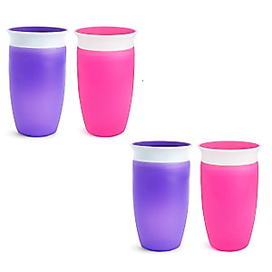 Munchkin Miracle 360 Sippy Cup - Pink/Purple 2 pack