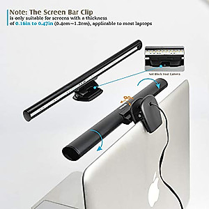 Koostone Monitor Light, Screen Light Bar Computer e-Reading LED Task Lamp, 3 Color Modes Light Bar, 10 Brightness, USB Powered Monitor Lamp