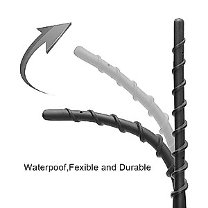 VOFONO 9 inch Antenna for 2007-2024 Jeep Wrangler Gladiator JL JK JT Unlimited Sport Rubicon Sahara Mojave Willys 4xe Wrangler Gladiator Accessories Car Radio Antenna Short Replacement