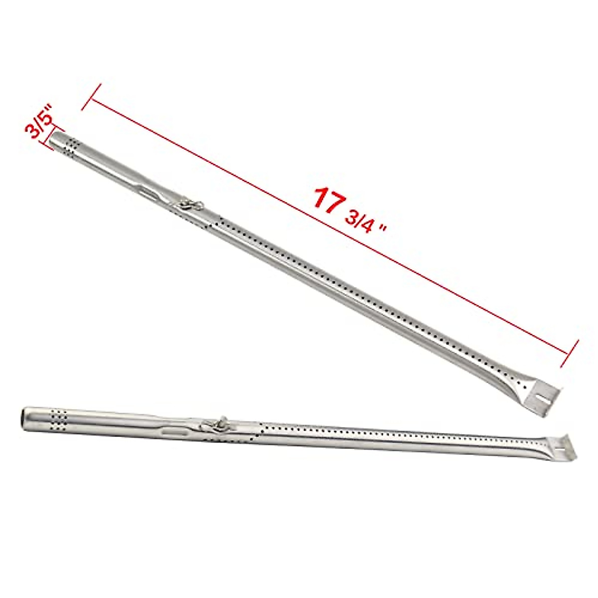 Grill Burner Tube for Charbroil 463347518 463243518 463275517 463373019 463275717, Charbroil Performance 475 Burner Gas Grill Replacement G470-5200-W1 G321-4C00-W1, Stainless Steel, 17 3/4", 4 Pack