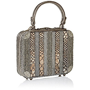 Mary Frances womens Mile High Top Handle Bag, Grey, One Size US