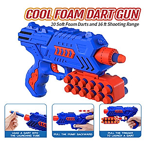 Shooting Game Toy for Age 5, 6, 7, 8, 9, 10+ Years Old Kids, Boys - Digital Shooting Targets with Foam Dart Toy Gun - Electronic Scoring Board Games for Kid - Ideal Gift - Compatible with Toy Gun