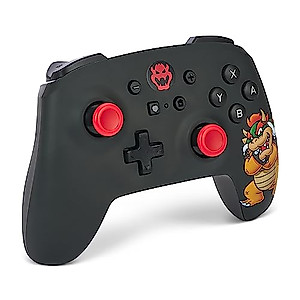 PowerA Wireless Nintendo Switch Controller - King Bowser, AA Battery Powered (Battery Included), Nintendo Switch Pro Controller, Mappable Gaming Buttons, Officially Licensed by Nintendo
