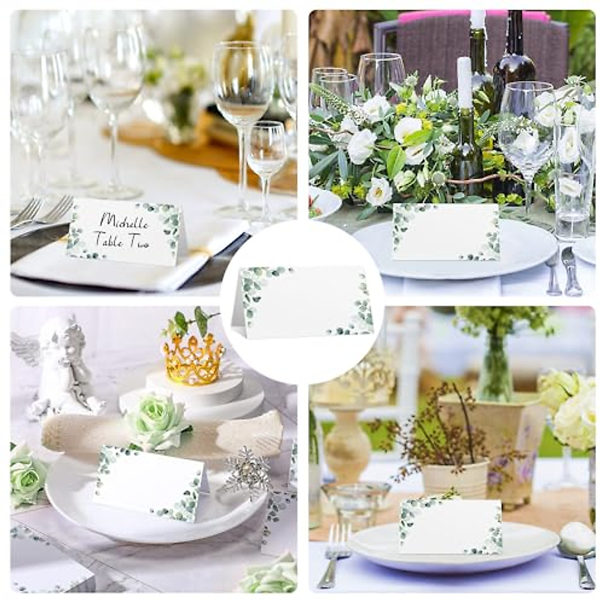 Pack Of 100 Elegant Wildflower Place Cards Table Setting Card Elegant Seating Cards For Weddings And Special Event