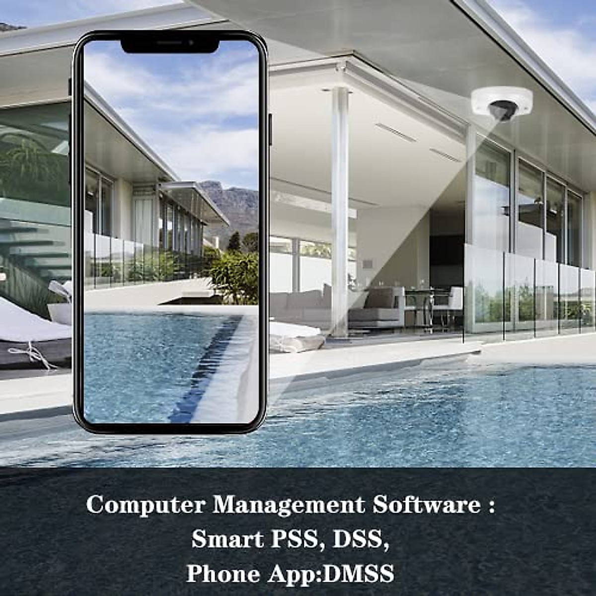 EmpireTech Indoor Frontdoor Security IP Wired Camera 2MP Mini Smart IR Dome Starlight POE IP Camera IP67 IK10 Vandal-Proof Weatherproof,Built-in Mic,SMD Plus,Fixed Focal Lens IPC-E3241F-AS-M 2.8mm