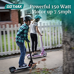 Gotrax GKS Electric Scooter, Kick-Start Boost and Gravity Sensor Kids Electric Scooter, 6" Wheels UL Certificated E Scooter for Kids Age of 6-12 (Green)