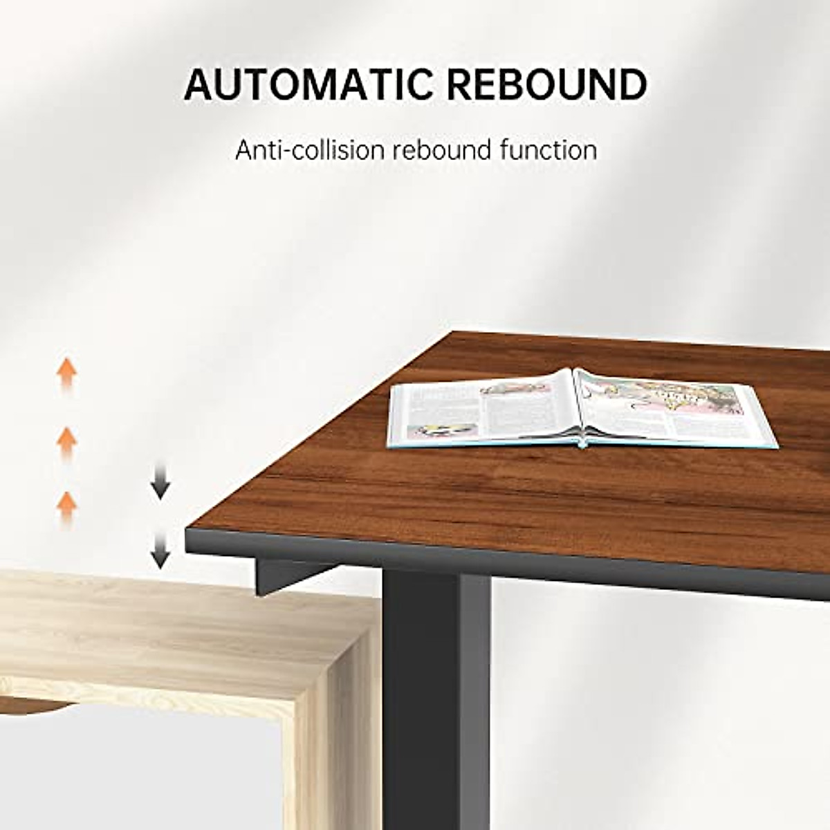 Velosan Standing Desk Frame, Electric Stand Up Desk Frame, Height Adjustable Electric Standing Desk Frame with LCD Touch Screen, Adjustable Height Desk Frame for Home & Office Table (Frame Only)