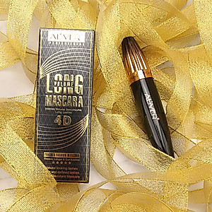 4D Silk Fiber Lash Mascara- Waterproof Mascara Black Volume and Length, Easily to Create Amazing Lashes for Thicker, Long Lasting and Curly Eyelashes