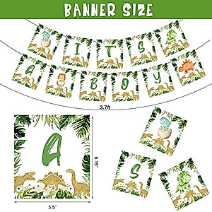 Dinosaur Baby Shower Decorations for Boy, Party Inspo Balloons Garland Arch, Table Decorations, Theme Shower, Backdrop, IT’S A BOY Banner, Hatching Soon Cake Toppers, Green
