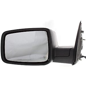 Kool Vue Left Power Heated Door Mirror Compatible With Dodge Ram 1500 2009 With Signal Light, Memory & Puddle Lamp Chrome