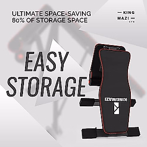 KINGMAZI Adjustable Weight Bench, Exercise Workout Bench for Full Body Workout- Multi-Purpose Foldable Bench, Folding Dumbbells Bench with Resistance Band Set