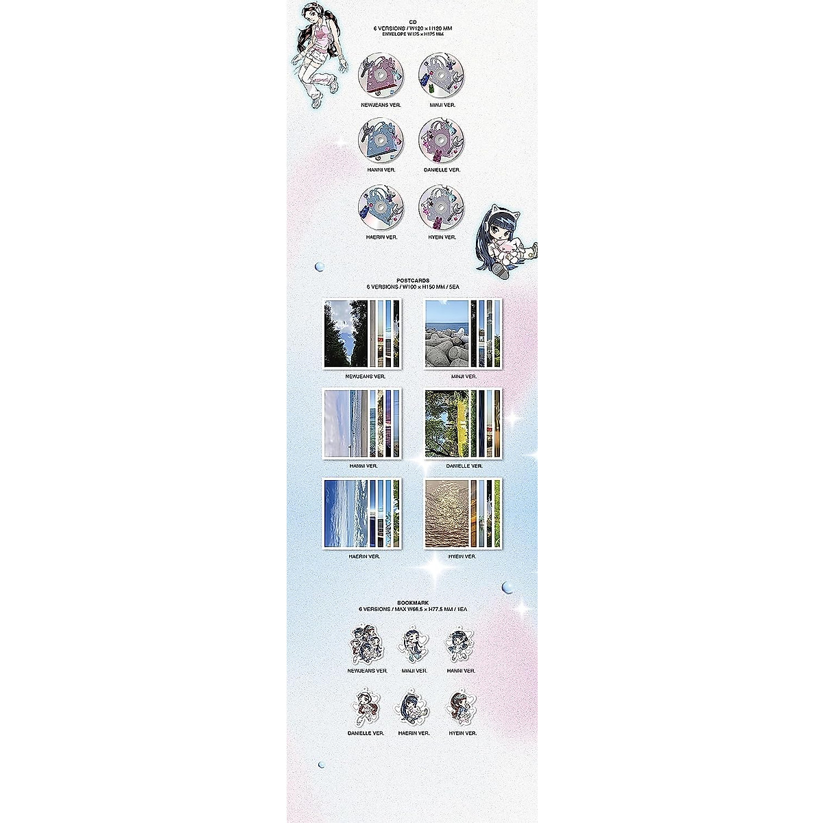 NewJeans - 2nd EP Get Up [Bunny Beach Bag ver.] Album (6 ver. SET)