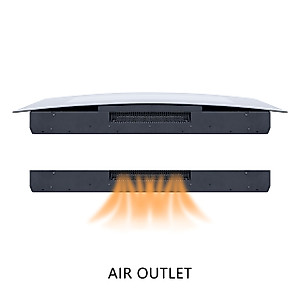 Nilecc Electric Fireplace Insert, 36" in-Wall Recessed and Wall Mounted 1500 W Faux Fireplace Fit for 2X 4 and 2X 6 Stud with Remote Control, Log & Crystal