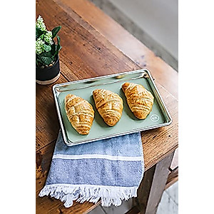 The Silicone Kitchen Silicone Oven Baking Mats - Green/Gray Bundle - BPA Free, (2 Half Sheets, 2 Quarter Sheets)