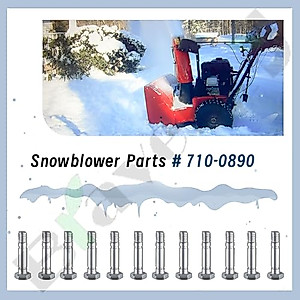 12 Pack 710-0890 Shear Pins With Nuts Compatible with MTD Craftsman Cub Cadet Troy-Bilt Snowblower 910-0890A 7100890 9100890 - 710-0890A Shear Bolt 5/16-18 x 1.5, Fits Two-Stage Snow(2004 & Prior)