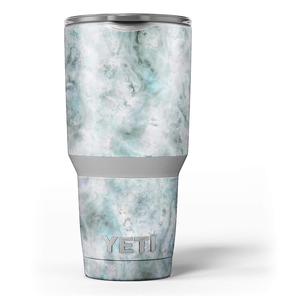 Design Skinz Marble Surface V2 Teal - Skin Decal Vinyl Wrap Kit Compatible with The Yeti Rambler Cooler Tumbler Cups