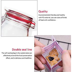 20 Pack Reusable Mason Jar Bottles Bags Cookie Jar Purse Food Storage Zip Lock Bags Kitchen Organizer Snacks, Bread, Cookies, Fresh Food Saver for Household Travel Camping, 10 Large & 10 Medium