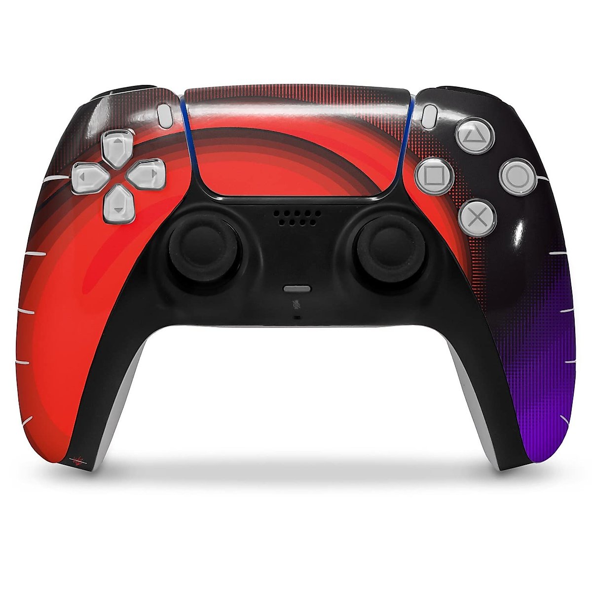 WraptorSkinz Skin Wrap compatible with Sony PS5 DualSense Controller Alecias Swirl 01 Red (CONTROLLER NOT INCLUDED)
