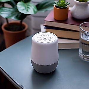 Yogasleep Duet White Noise Sound Machine & Night Light, 30 Natural Sounds, Bluetooth-Wireless Speaker for Travel, Office Privacy, Concentration, Sleep Aid for Adults & Baby, Registry & Nursery Gift