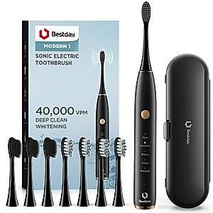 Bestday Electric Toothbrush Replacement Brush Heads X 4 Pieces, Brush Refill for bestday Electric Toothbrush only