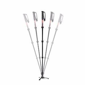 Manfrotto Element MII Video Aluminium Fluid Monopod, Slim and Lightweight, Loads up to 16kg, Foldable Fluid Base, 4 Sections, Twist Locks, for mirrorless and DSLR Cameras,Red