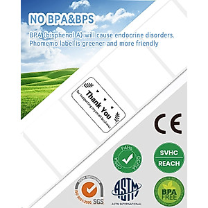 3"x2" Thermal Printer Labels Roll - 1240 PCS Label Stickers for Small Business Supplies - Commercial Grade Logo Stickers for Business Customized - Waterproof Shipping Labels for Thermal Label Printer