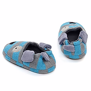 ESTAMICO Toddler Boys' Doggy Slipper US 5-6