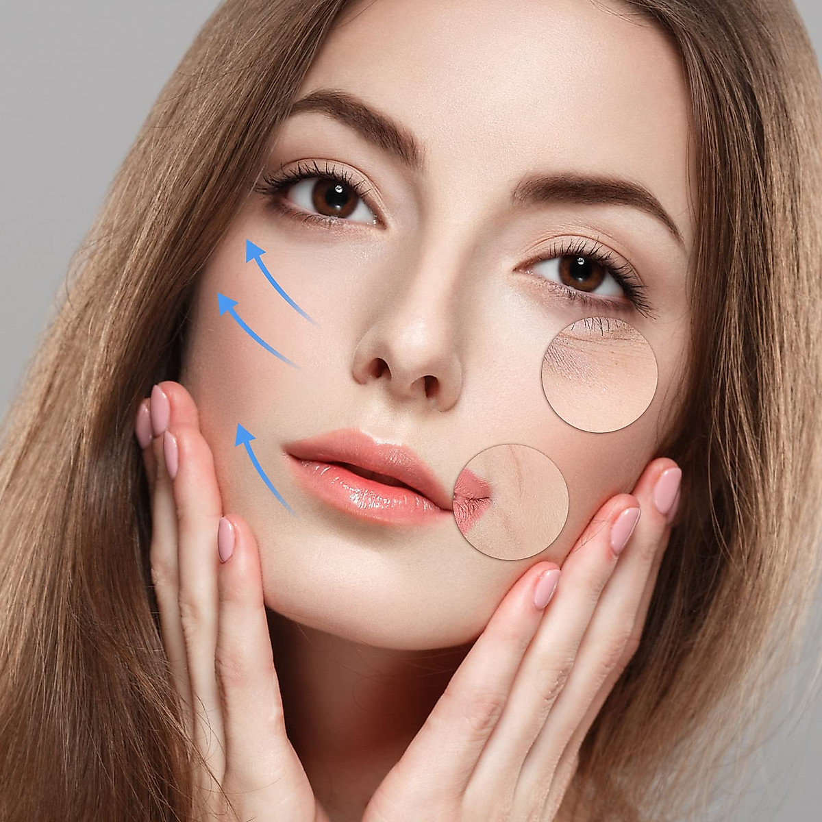 Leelosp 80 Pieces Face Lift Tapes Face Lifting Patch Invisible V-line Face lift Sticker Neck and Eye Lift Tapes Waterproof Elasticity Double Chin Lift Patch with 3 Pieces Lifting Ropes for Women Girls