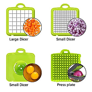 Vegetable Chopper, 13 in 1 Multifunctional Vegetable Chopper with 8 Blades for Onion Carrot, Veggie Chopper for Fruits and Vegetables Onion Chopper Food Chopper
