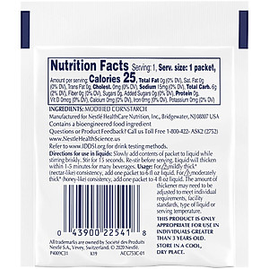 Resource Thicken Up, Instant Food and Drink Thickener, 0.22 Packets (Pack of 75)