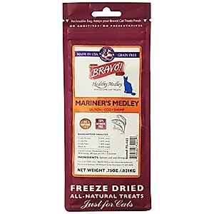 Bravo 294132 Mariners Medley Salmon/Cod/Shrimp Food For Pets, 75-Ounce